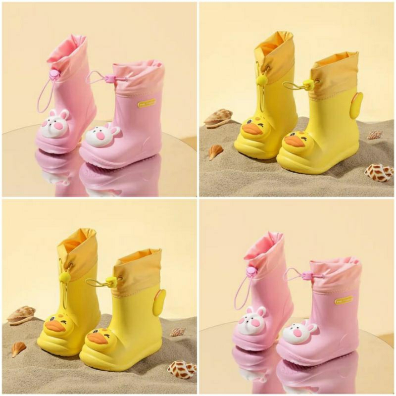 Jual BARUU!! Sepatu boots anak import 3D motif Bunny Duck | Shopee ...