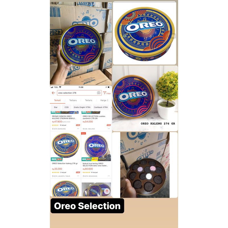 Jual PROMO OREO SELECTION 276grm / Oreo SELECTION KALENG | Shopee Indonesia