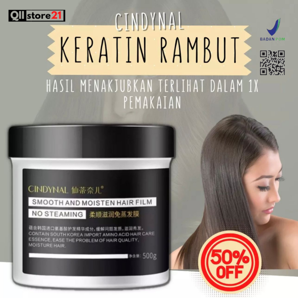 Jual 2 BOTOL CINDYNAL HAIR MASK MASKER RAMBUT 500ML HAIR MASK TREATMENT ...