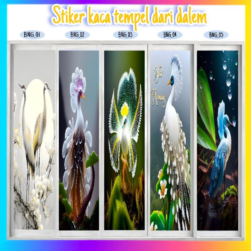 Jual Stiker kaca tempel dari luar kaca motif angsa | Shopee Indonesia