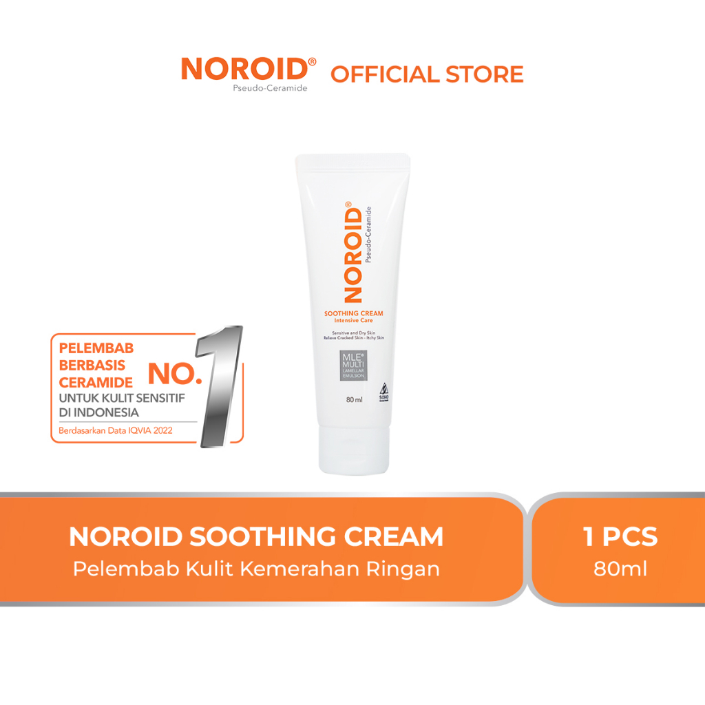 Jual Noroid Soothing Cream Pelembab Kulit Kemerahan Ringan 80ml ...
