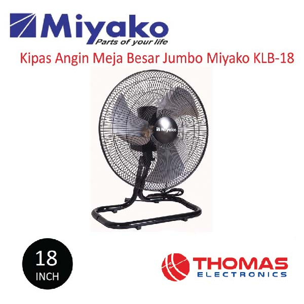 Jual Kipas Angin Meja Besar Jumbo Miyako KLB-18 Industrial Desk Fan ...