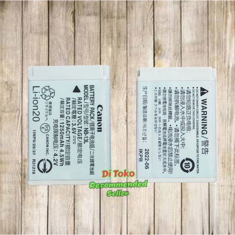 Jual canon batre nb-13l batrai for powershot g7x batrei canon g5x g9x | Shopee Indonesia