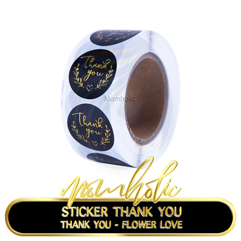 Jual STICKER Thank You For Your Order 500 Pcs Thank You 500 pcs Tinta ...