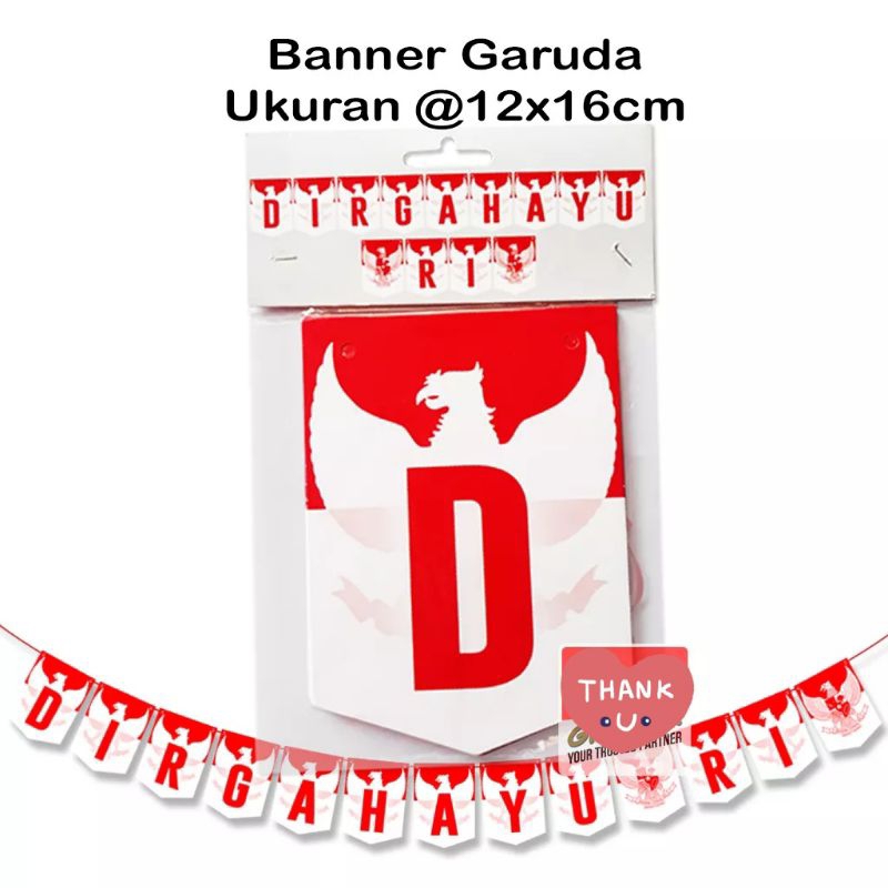 Jual BANNER DIRGAHAYU RI SEGI LIMA / BANNER HUT RI / BANNER 17 AGUSTUS ...