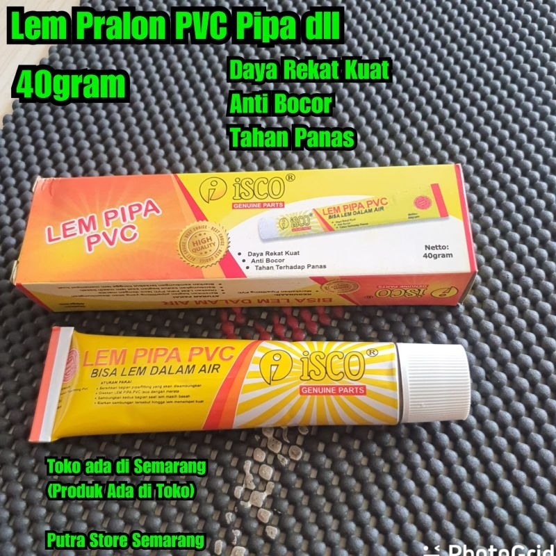 Jual Lem Paralon lem pralon 40 gram Lem PVC Lem Pipa Multifungsi ...