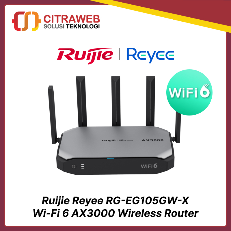 Jual Ruijie Reyee RG-EG105GW-X Wi-Fi 6 AX3000 Wireless Router | Shopee Indonesia