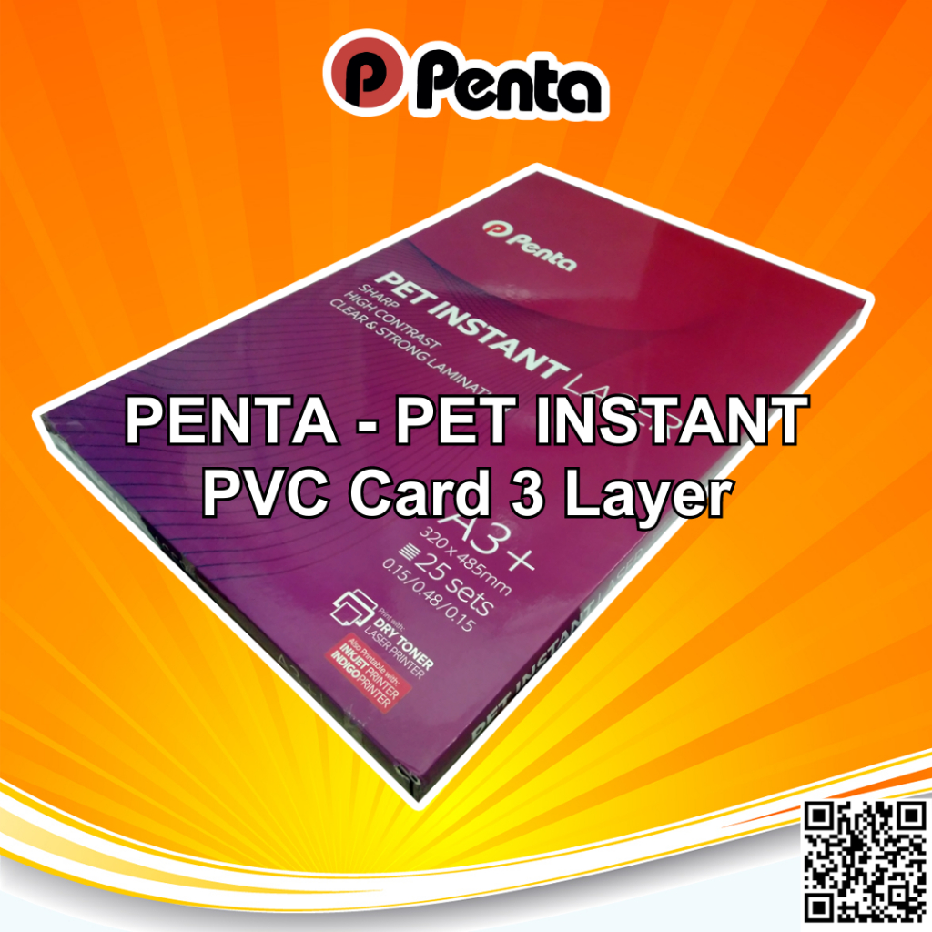 Jual New PENTA PET Instant PVC ID Card Digital Print Laser Toner HP ...