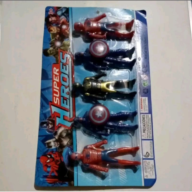Jual ROBOT SPIDERMAN SET ISI 5/MAINAN SUPERHERO | Shopee Indonesia