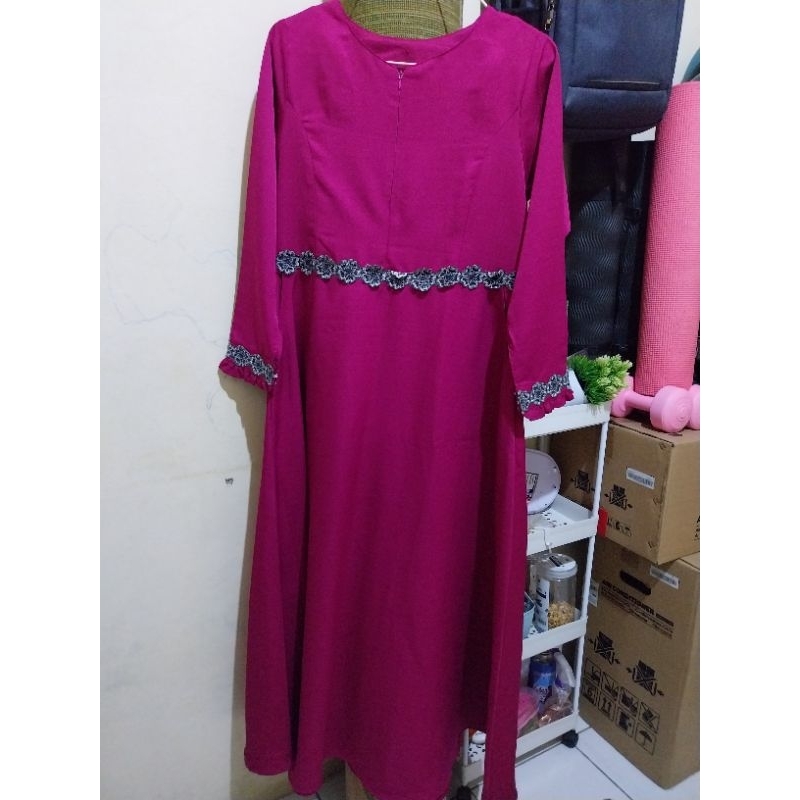 Jual preloved gamis premium Fusia (Ready) | Shopee Indonesia