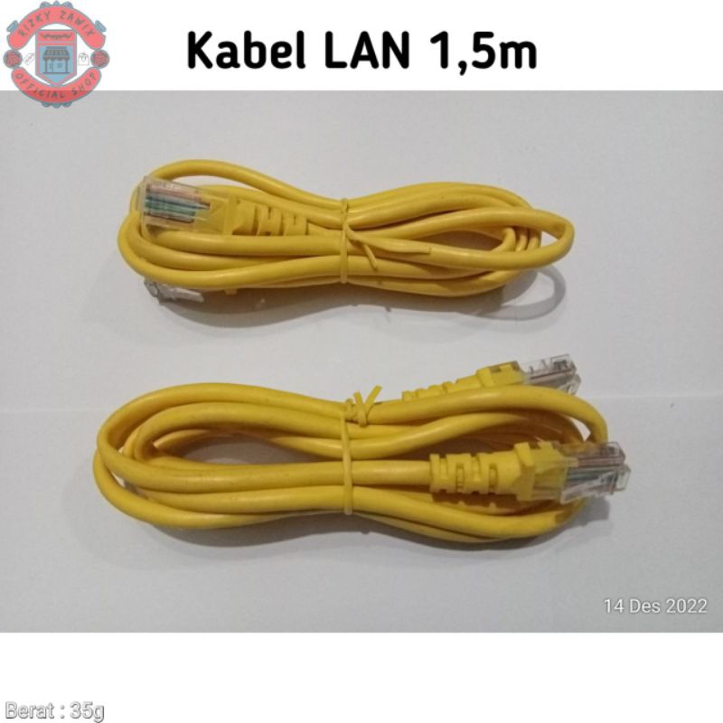 Jual Kabel LAN panjang 1,5m Original cocok untuk Modem Router WiFi ke ...