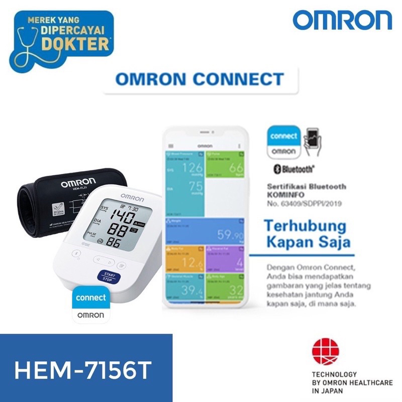 Jual Tensi Digital Omron HEM-7156T / Tensi Digital / Omron / Tensi ...