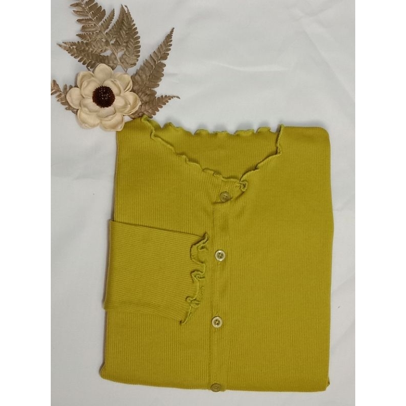 Jual Cardigan rib premium crop top | Shopee Indonesia