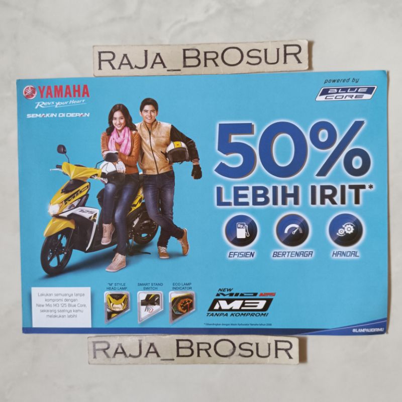 Jual Poster brosur katalog flyer Yamaha Mio125 M3/Yamaha Mio 125 M3 ...