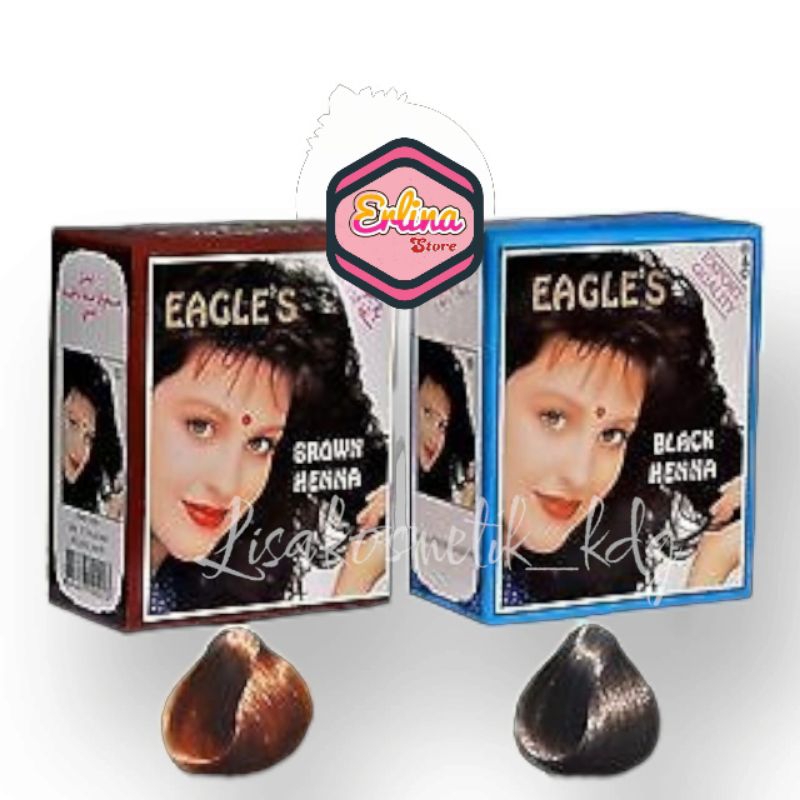 Jual Black Henna Eagle per box isi 6 sachet | Shopee Indonesia