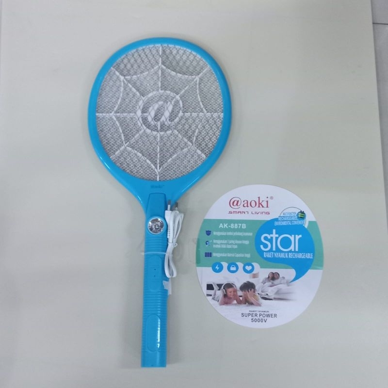 Jual Raket Nyamuk AOKI AK-887 B | Shopee Indonesia