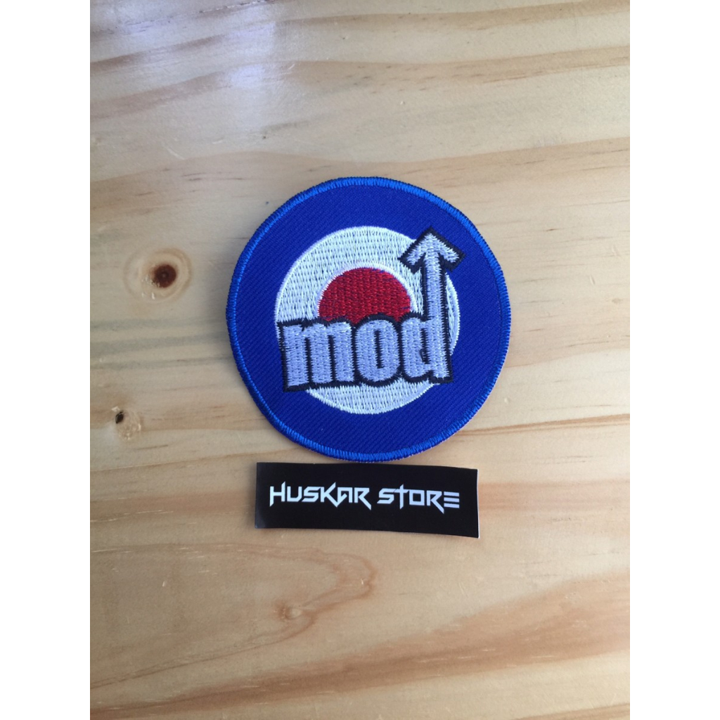 Jual PATCH BORDIR / EMBLEM BORDIR JAHIT VESPA MOD PIAGGIO LOGO EMBLEM ...