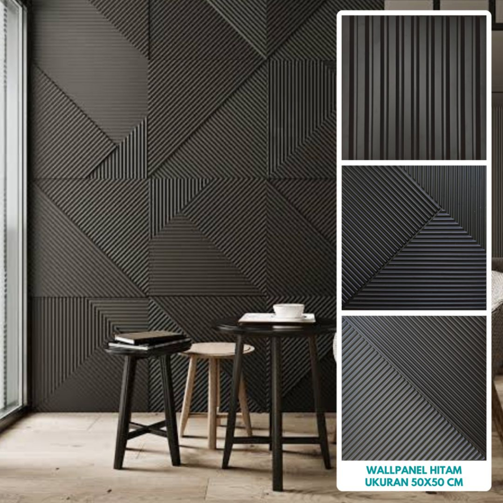 Jual 3D Wall Panel High Quality bahan Solid PVC 3d panel wallpanel pvc ...