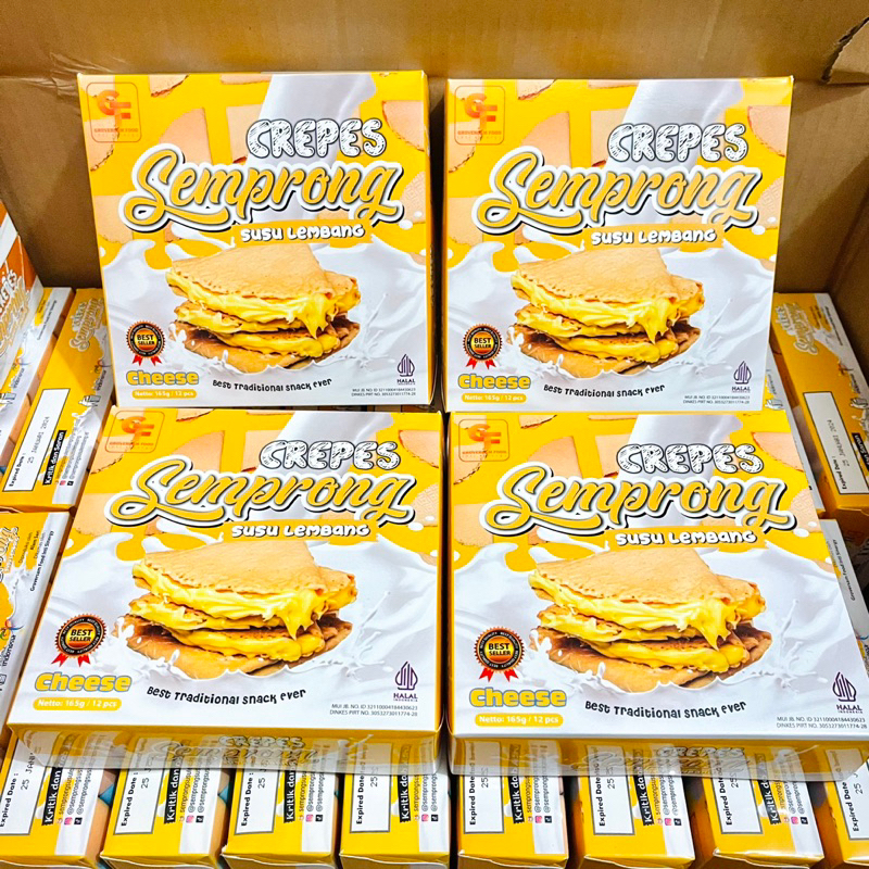 Jual Bundle 4 pcs [Cheese] Crepes Semprong Susu Lembang | Shopee Indonesia