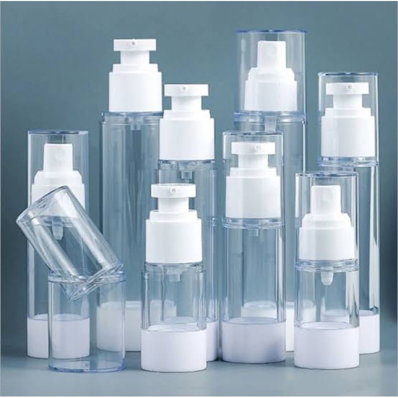Jual Botol fliptop spray air less airless Botol tambahan airless pump ...