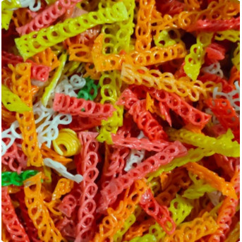 Jual Kerupuk Seblak 1 Ball 5 KG Mentah Kerupuk Rantai Rante Kepang ...