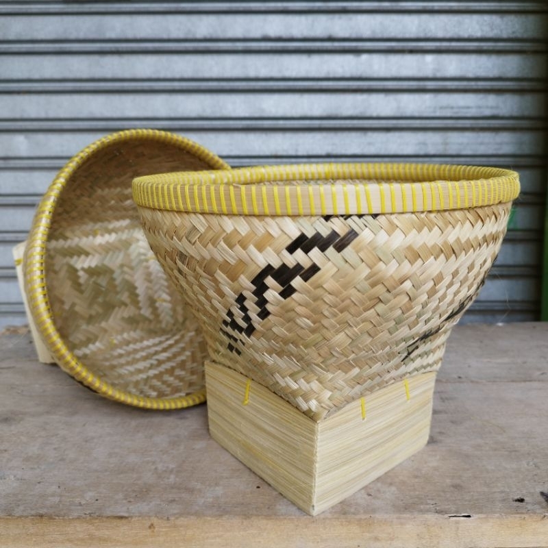 Jual Bakul Nasi Wakul Bambu Boboko Diameter 24cm | Shopee Indonesia