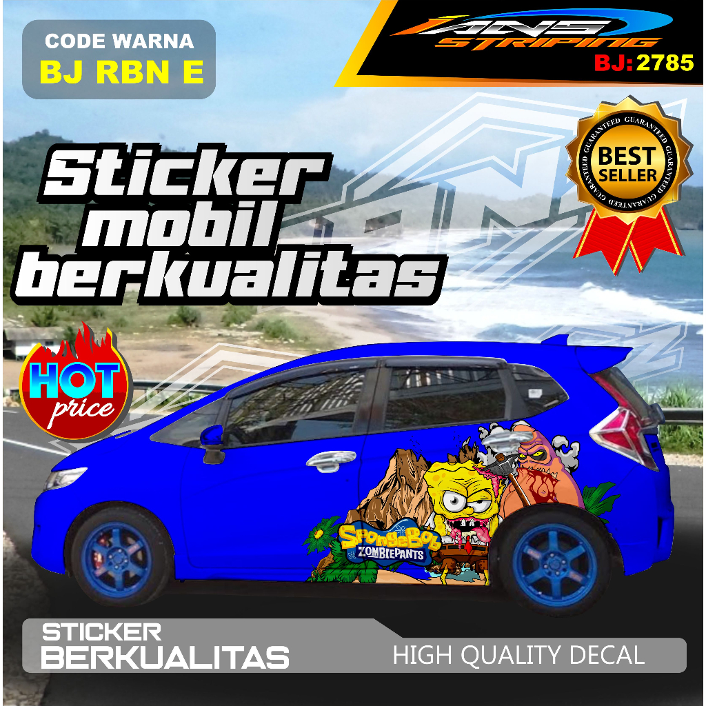 Jual DECAL STIKER SIAP PAKAI UNTUK SEGALA JENIS MOBIL-STICKER GAYA ...