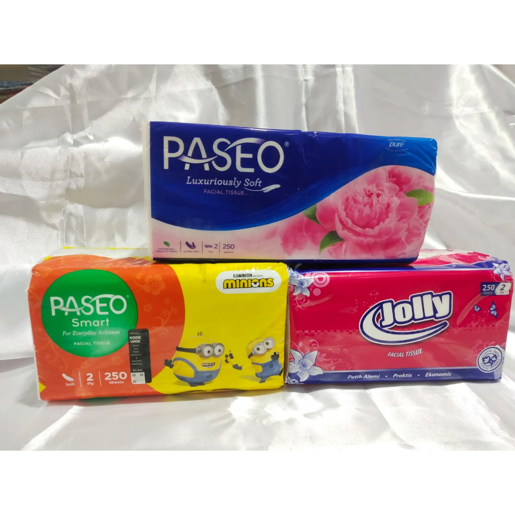Jual Tissu Facial - Tissu PASEO SMART DAN SOFT , JOLLY ,GUARDIAN DAN ...