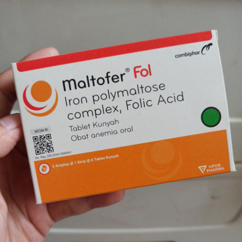 Jual Maltofer Fol Obat Anemia Tablet kunyah chew tablet Penambah Darah ...