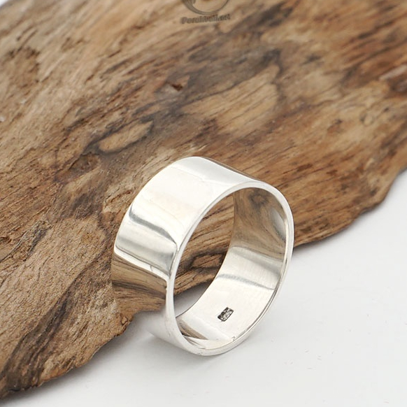 Jual Cincin Pria Simple Perak 925 Asli Flatido Midi | Shopee Indonesia