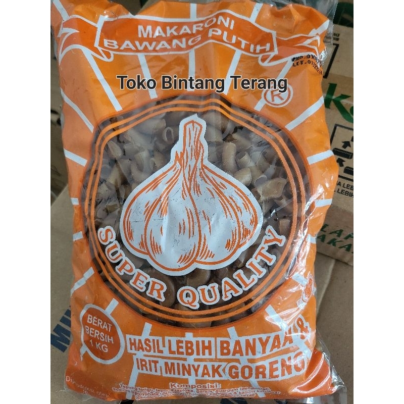 Jual Makaroni Goreng Mentah Cap Bawang Putih 1 kg | Shopee Indonesia