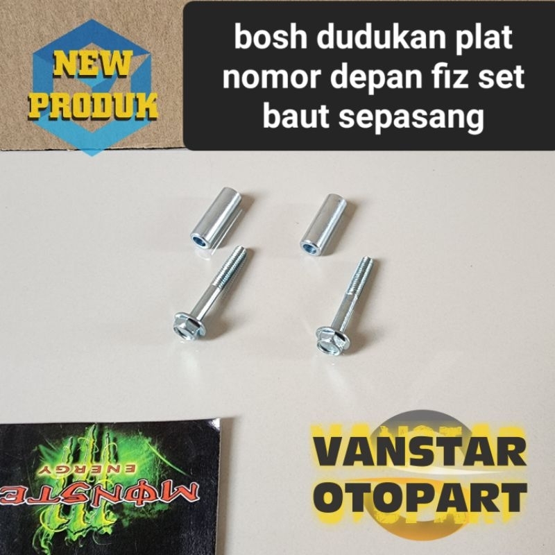 Jual bos bosh dudukan platnomor plat nomor depan f1z r fiz r vega r ...