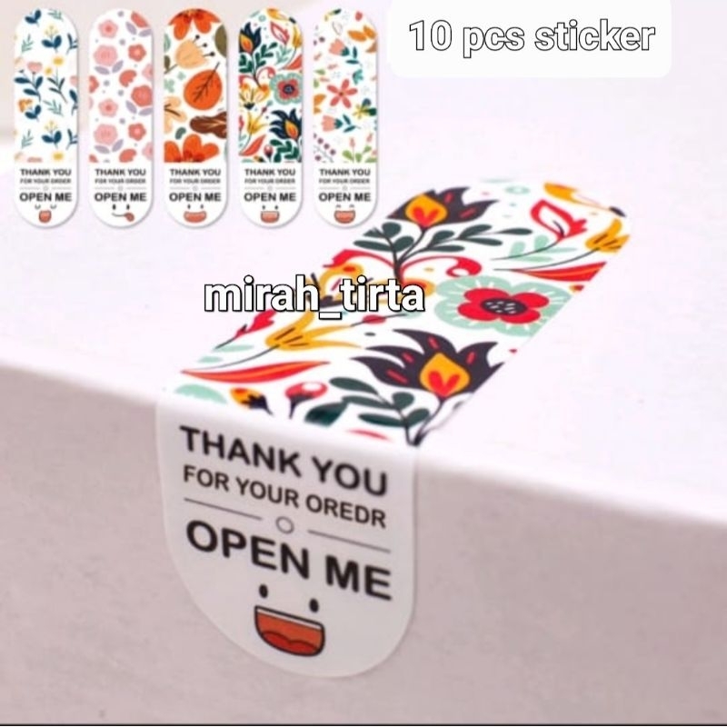 Jual Sticker dus open me. Sticker kardus kue. label sticker thank you ...