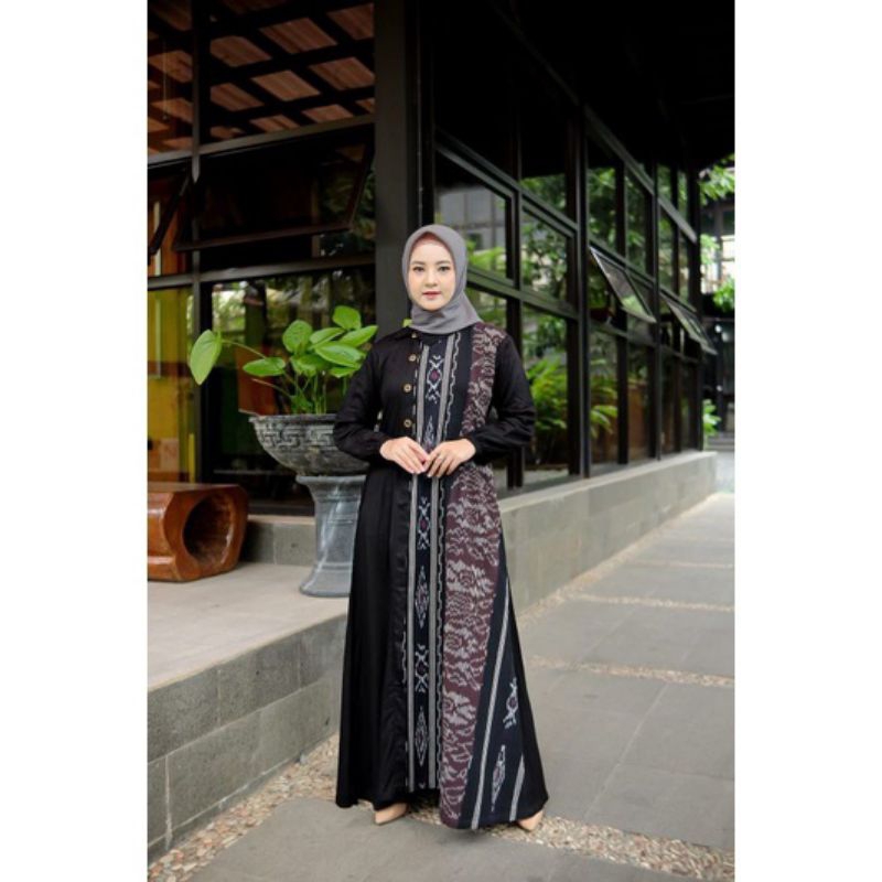 Jual DRESS LEBARAN RAYA SERIES DRESS ETNIK TENUN NUSANTARA | Shopee ...