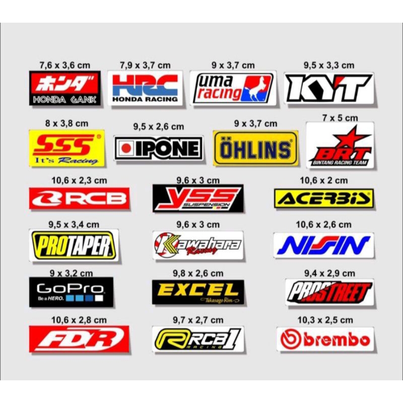 Jual Sticker motor Racing Satuan | Shopee Indonesia