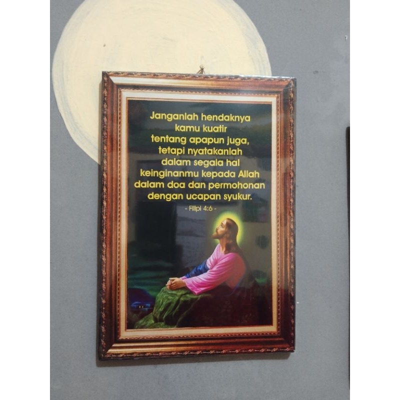 Jual Hiasan dinding rohani getsemani Kristen katolik | Shopee Indonesia