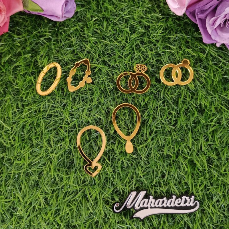 Jual Replika Kalung, Gelang, Cincin Perhiasan Couple Akrilik GOLD Laser ...