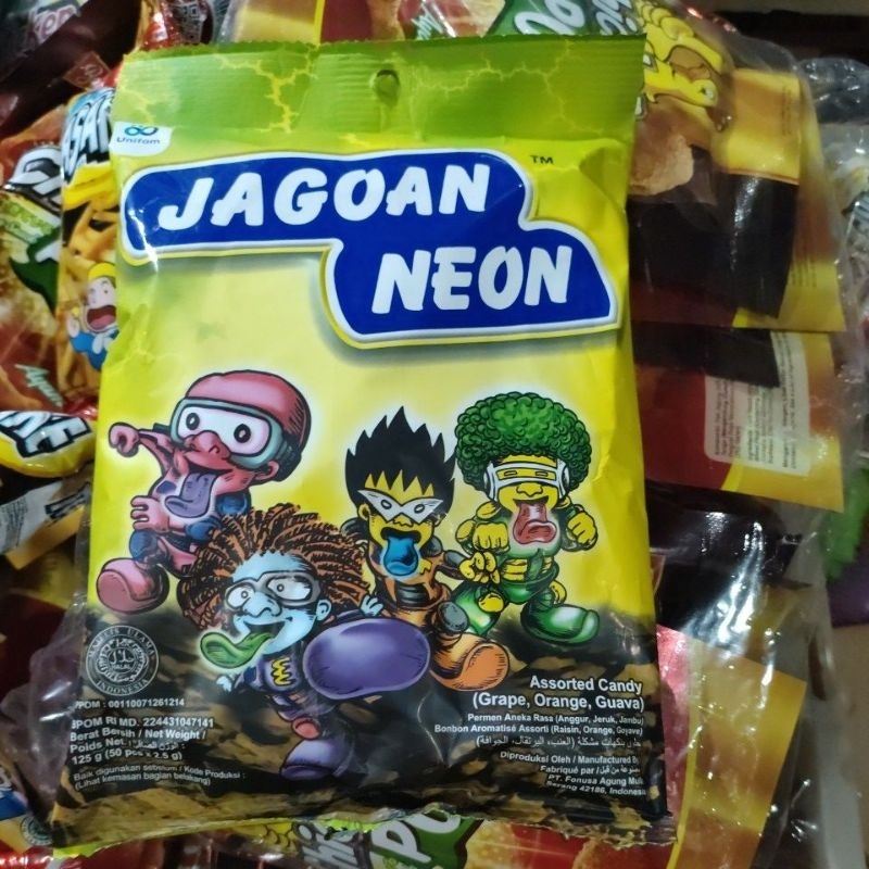 Jual jagoan neon bag permen aneka rasa isi 40 pcs | Shopee Indonesia