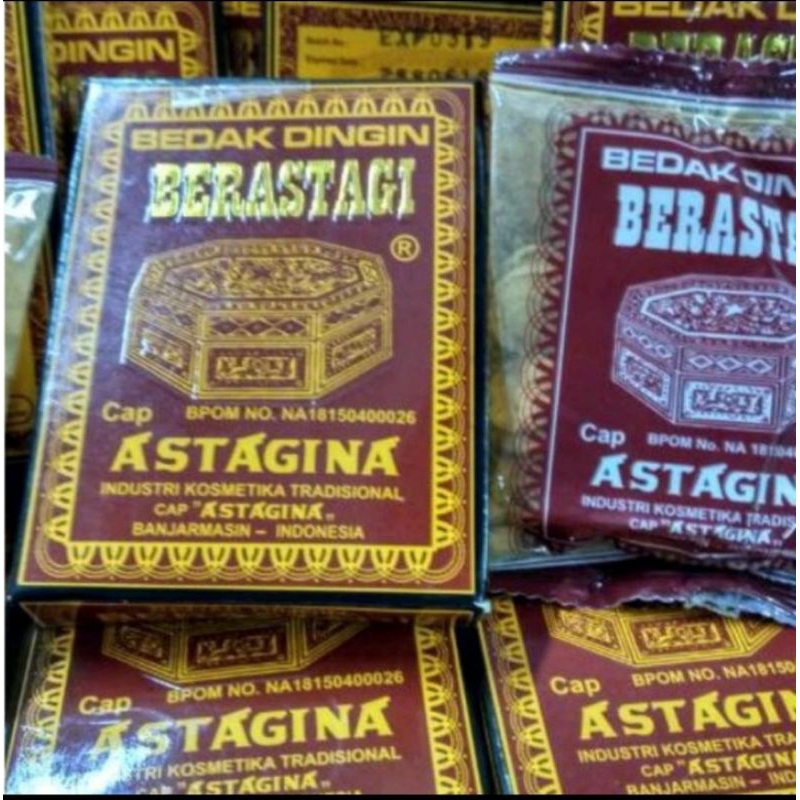 Jual 45gr - bedak dingin berastagi cap astagina original (Packing ...