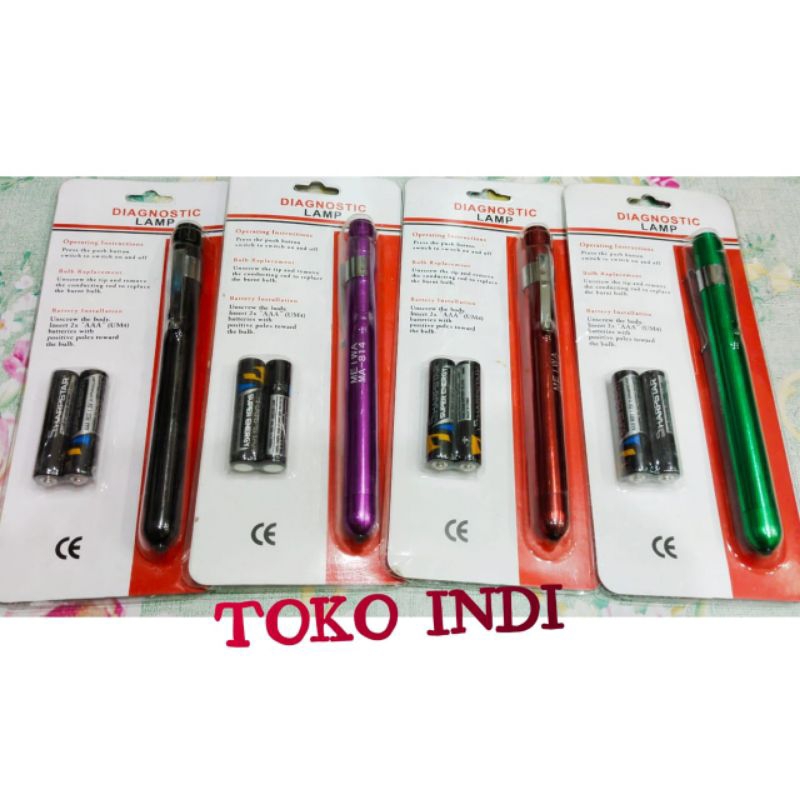 Jual Penlight Sinar Putih Merk Diagnostic Lamp/Pulpen Sinar/Pena Senter ...