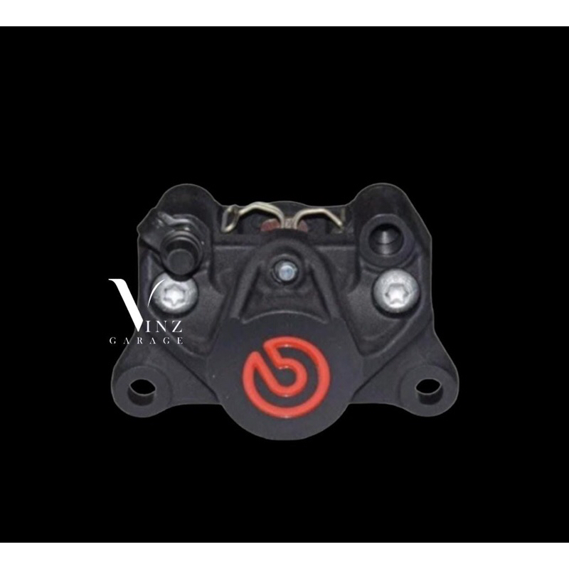 Jual Kaliper Brembo 2P Black Red Logo Kaliper Brembo 2P Original Brembo 2P Black Original ...