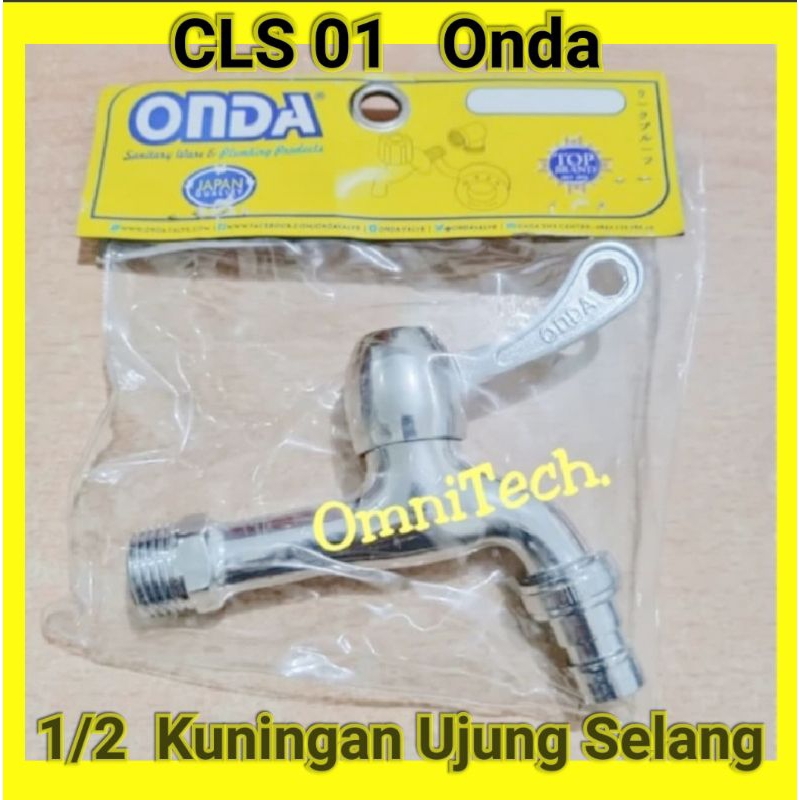 Jual "Ori" Keran Kran Air Tembok Wudhu Mesin Cuci Taman 1/2" Onda CLS ...