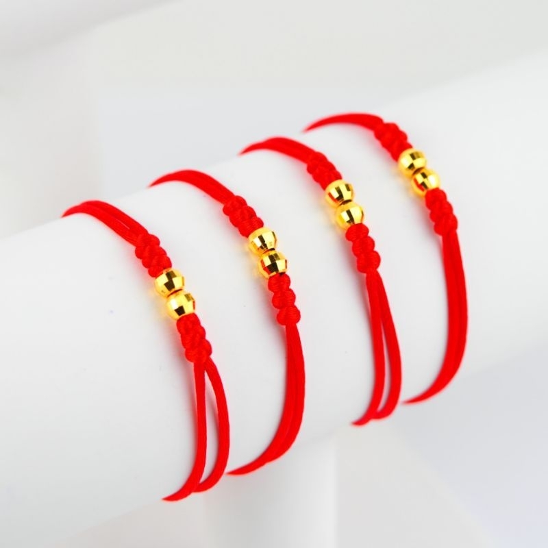 Jual Gelang Tali Emas 2 boba Fashion - Toko Emas Gadjah | Shopee Indonesia