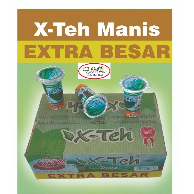 Jual X-Teh Extra Besar 180 ml (isi 24 cup) | Shopee Indonesia