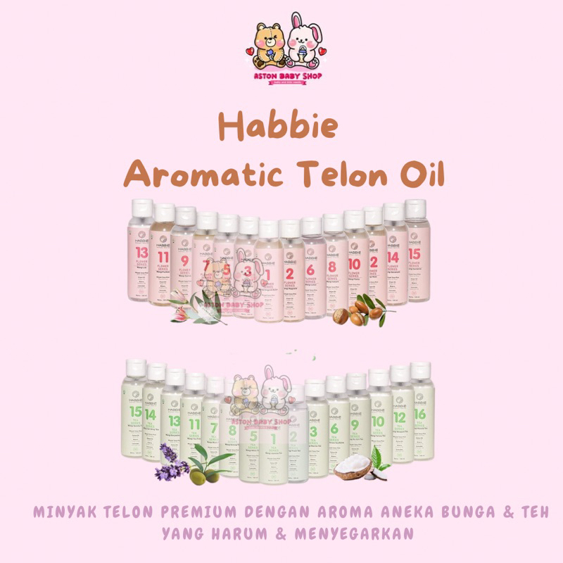 Jual Habbie Telon Oil Flower & Tea Series 100ml - Habbie Minyak Telon Habie Minyak Telon Bayi ...