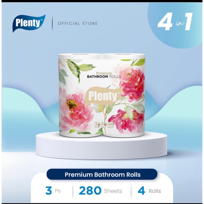 Jual Plenty Bathroom Tissue Premium 4 in 1 | Shopee Indonesia