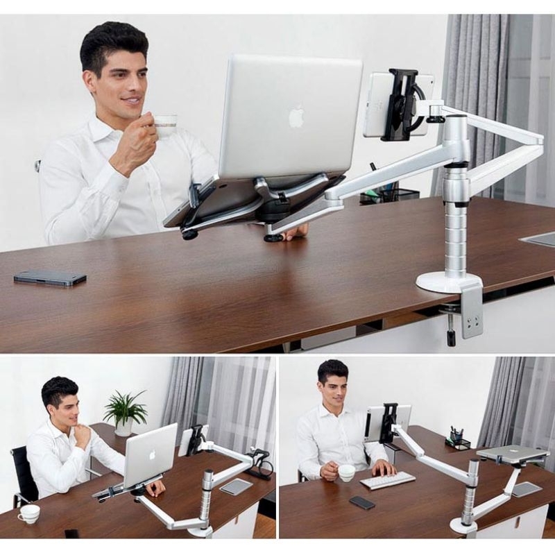 Jual Bracket Monitor Stand 2in1 Combination For Laptop & Tablet ...