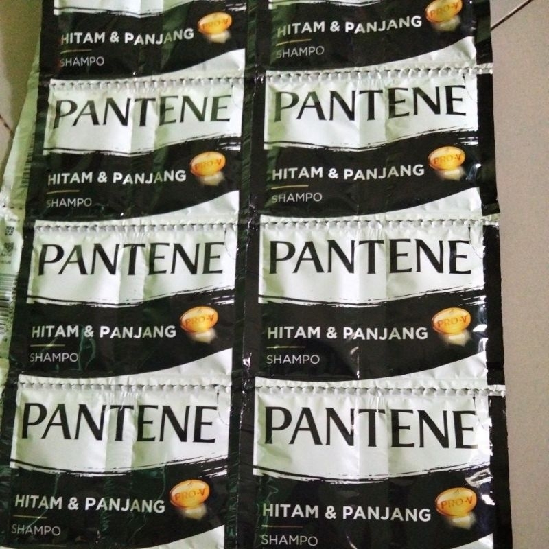 Jual sampo Pantene hitam dan panjang sachet 12 PCSX10 ml | Shopee Indonesia