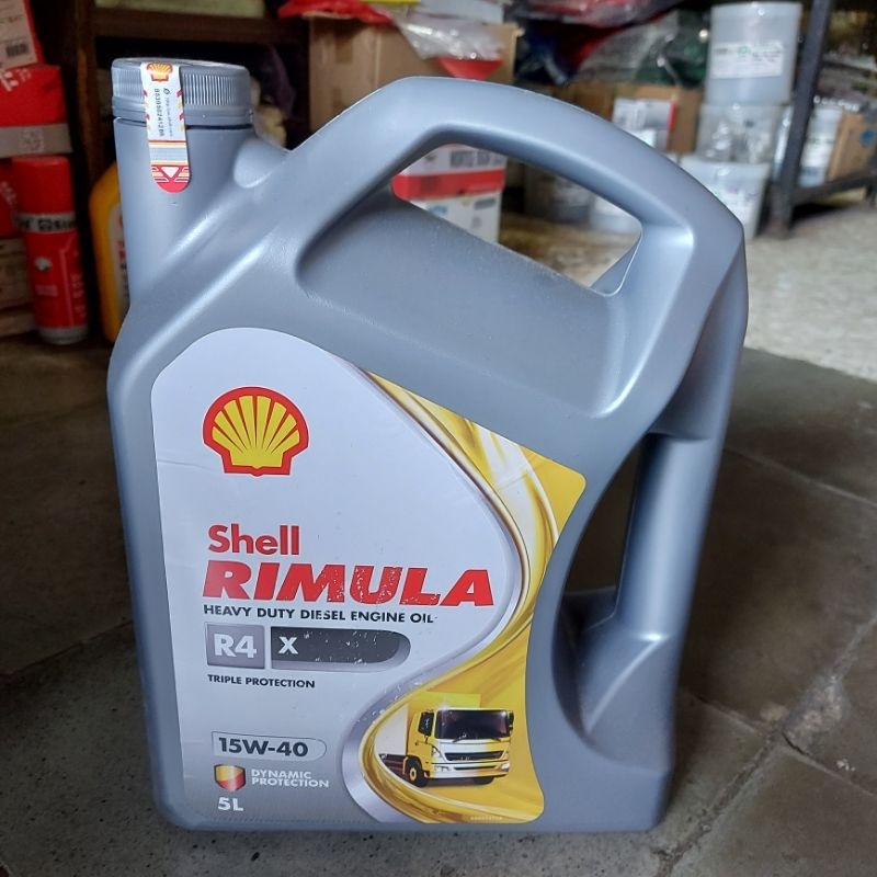 Jual Shell Rimula R4 X 15W-40 Diesel Engine Oil 5 Liter Original Asli ...