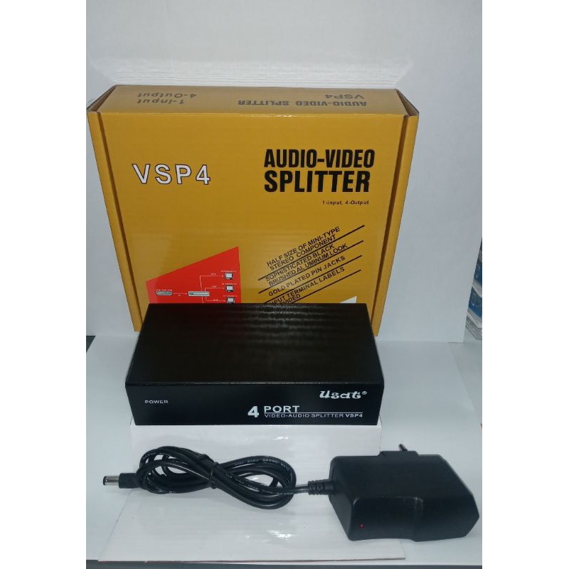 Jual Splitter VSP4 / AV 104 USAT ( 1 input - 4 output ) | Shopee Indonesia